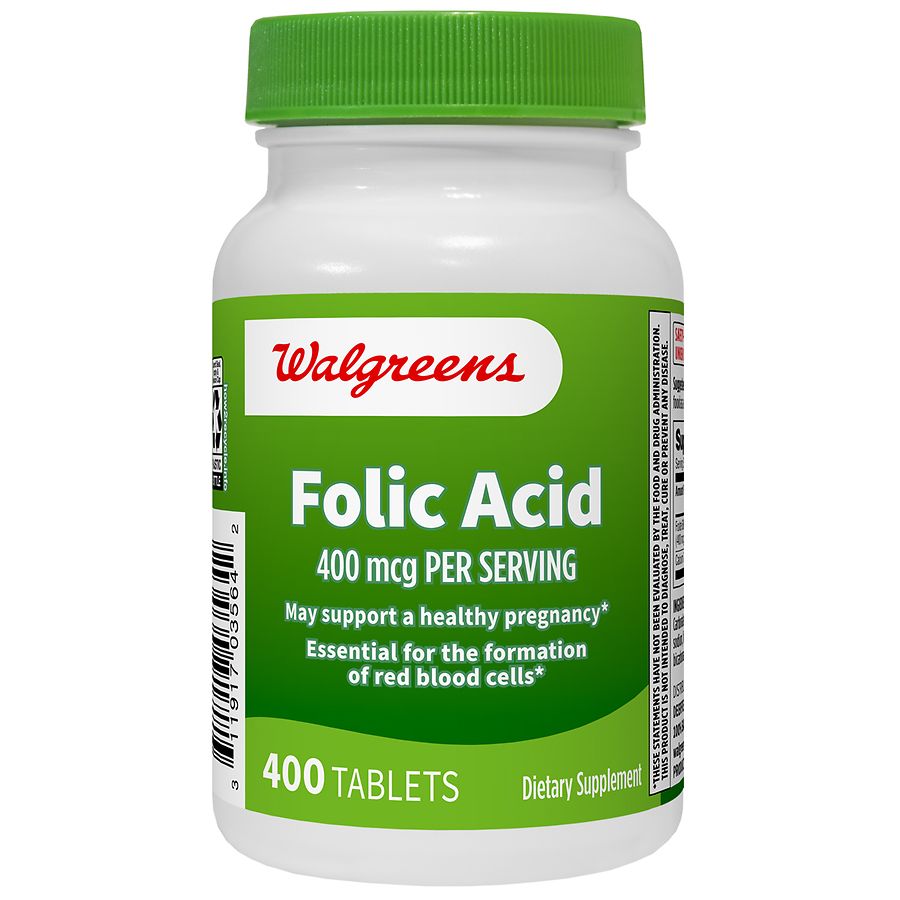 Walgreens Folic Acid 400 mcg | Walgreens