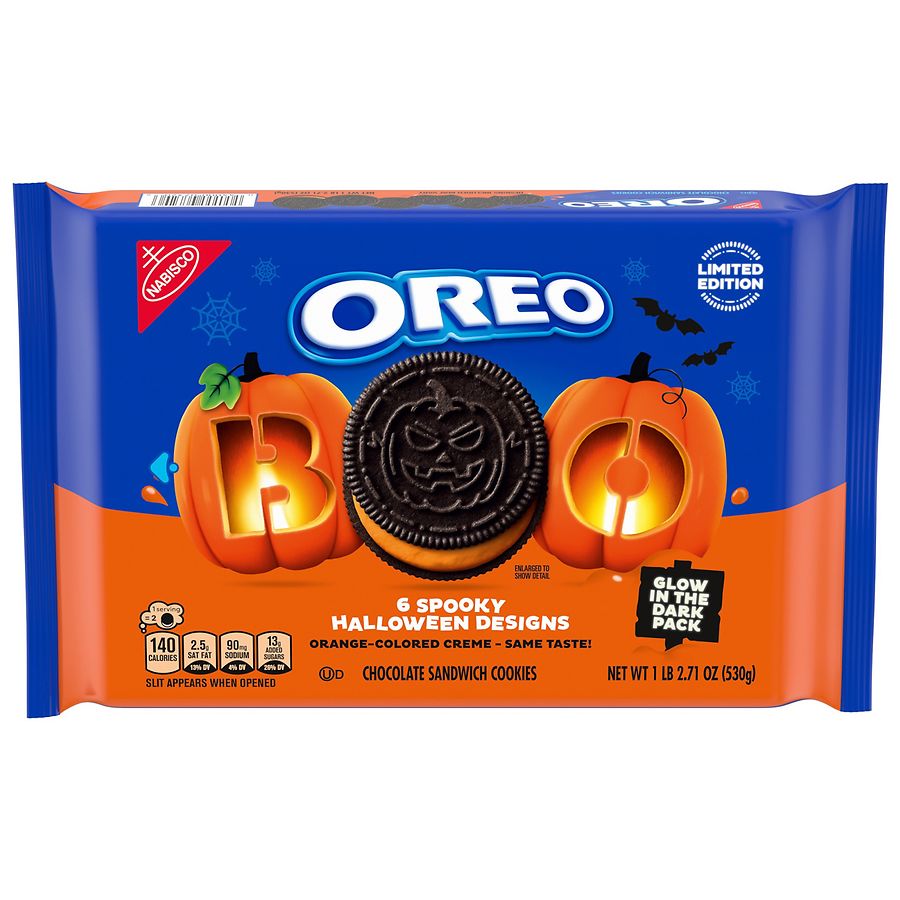 Oreo Orange Creme Chocolate Sandwich Cookies, Limited Edition Original ...