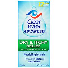 Clear Eyes Advanced Dry & Itchy Relief Lubricant Eye Drops | Walgreens