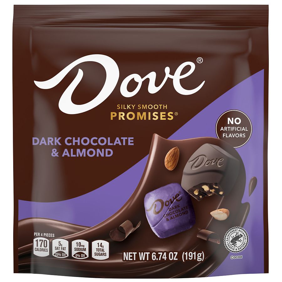Dove Promises Candy Dark Chocolate Almond | Walgreens