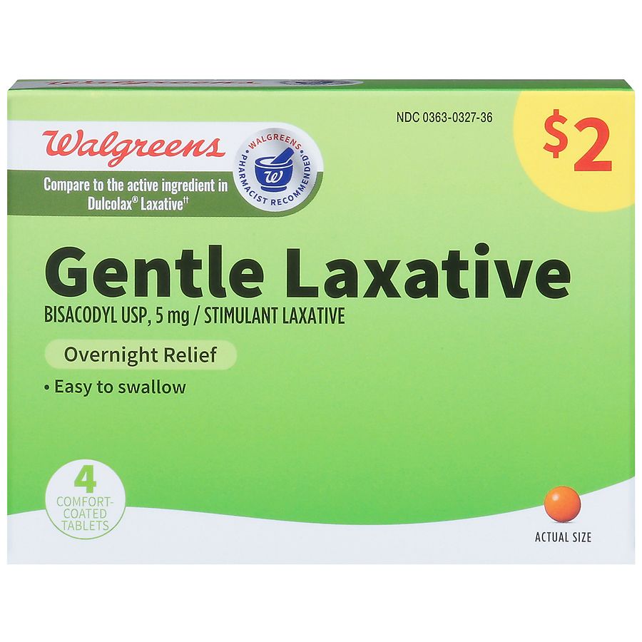 Walgreens Gentle Laxative Comfort-Coated Tablets | Walgreens