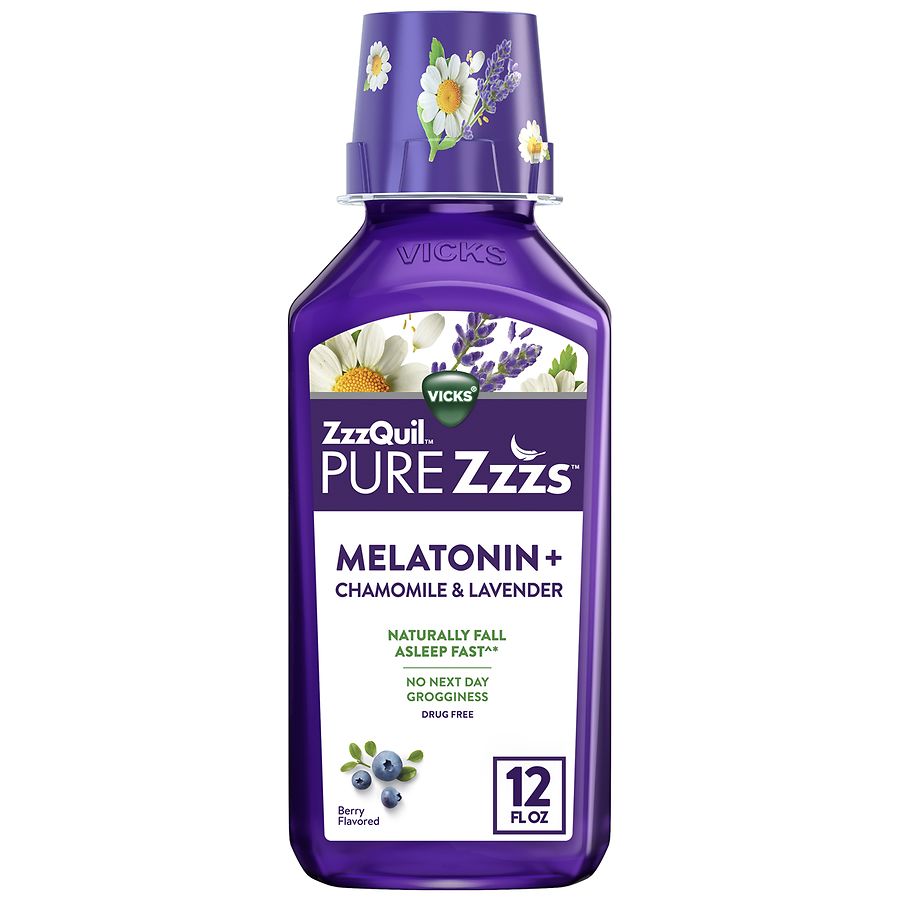 PURE Zzzs Liquid Melatonin Sleep Aid Berry | Walgreens