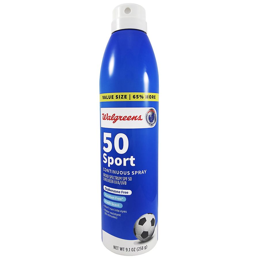 Walgreens Sport Spray Sunscreen SPF 50 | Walgreens