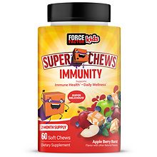 Force Factor Kids Super Chews Immunity Apple Berry Burst | Walgreens
