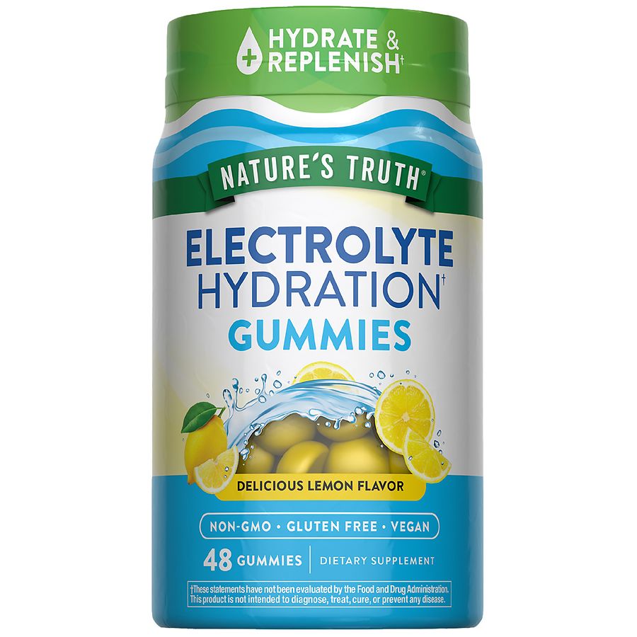 Nature's Truth Electrolyte Hydration Gummies Lemon | Walgreens