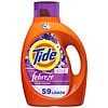 Tide Plus Febreze Freshness Liquid Laundry Detergent Spring & Renewal ...