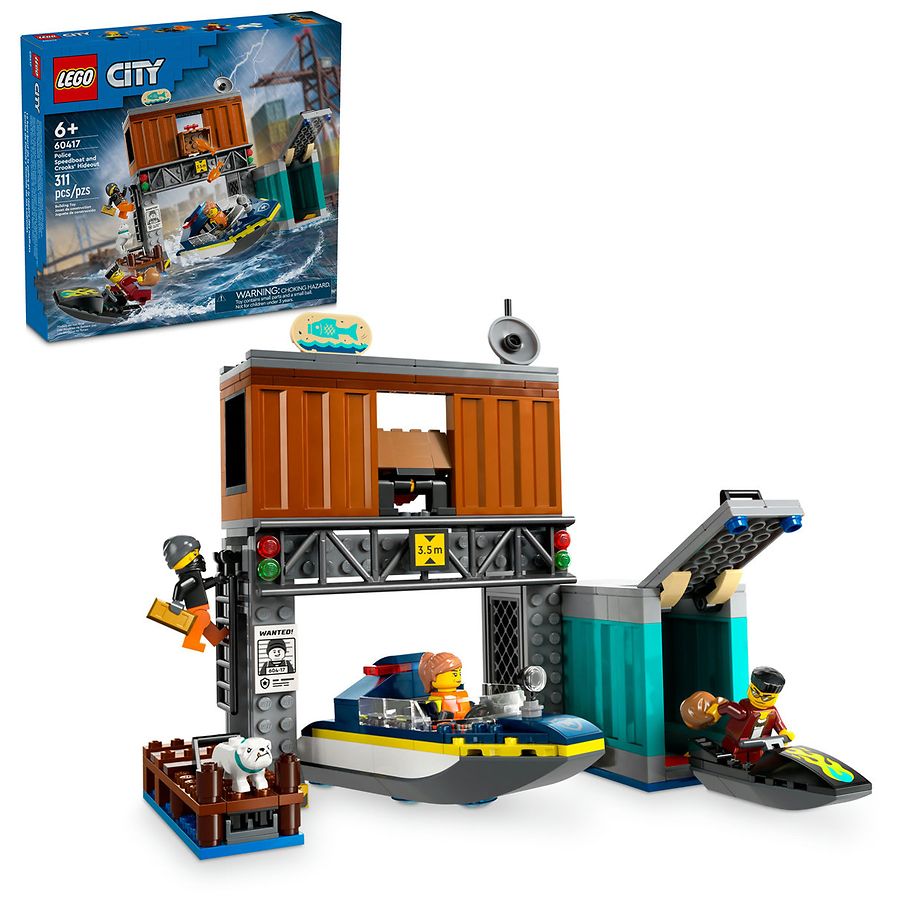 Lego City Police Speedboat and Crooks' Hideout 60417 | Walgreens