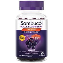 Sambucol Immune Support Gummies with Vitamin C and Zinc Elderberry ...
