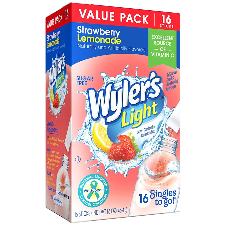 Wyler's Drink Mix Strawberry Lemonade | Walgreens