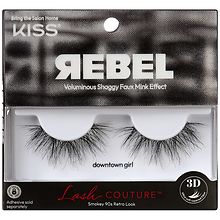 Kiss Lash Couture Rebel Collection Glue-On Lashes, Downtown Girl | Walgreens