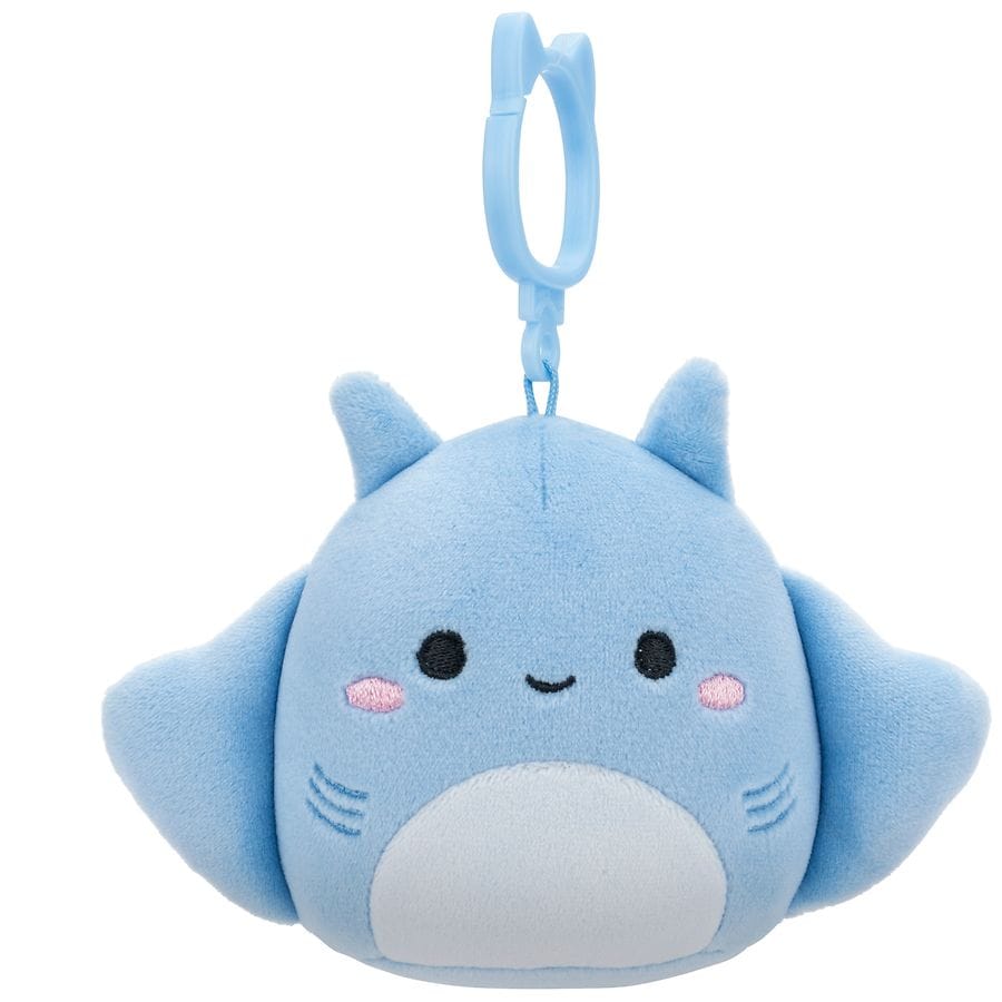 Squishmallows Manta Ray Clip On Plush - Lux Blue | Walgreens