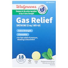 Walgreens Gas Relief Chewable Tablets Extra Strength | Walgreens