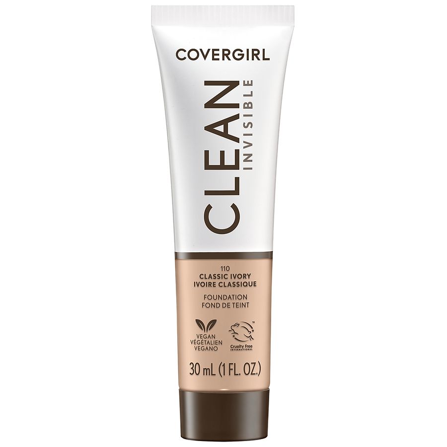 CoverGirl Clean Invisible Foundation, 110 Classic Ivory | Walgreens