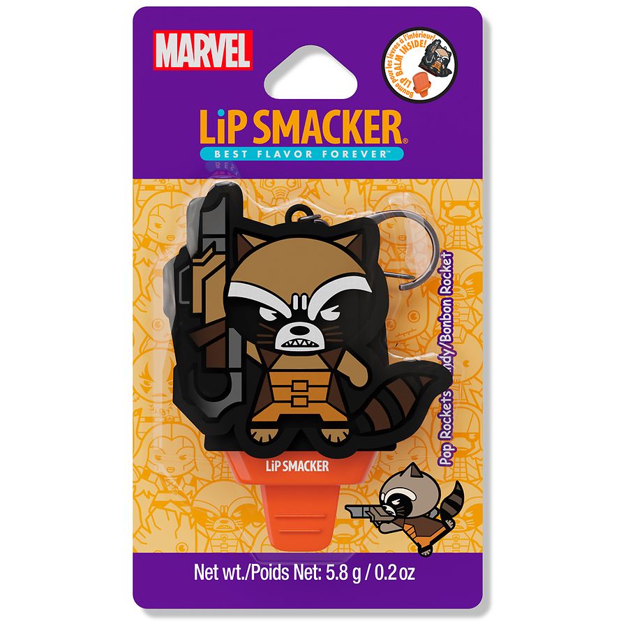 Lip Smacker Guardians Of The Galaxy Keychain Lip Balm Rocket Raccoon ...