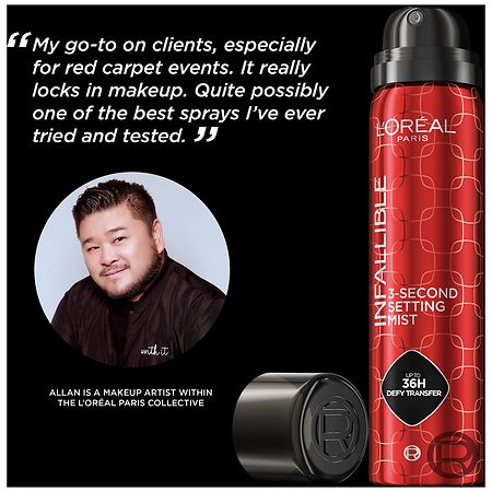 L Oreal Paris Infallible 3 Second Setting Mist For Up To 36H Walgreens