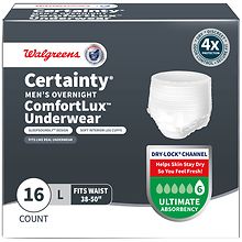 Walgreens Men's Overnight Underwear, Ultimate Absorbency | Walgreens