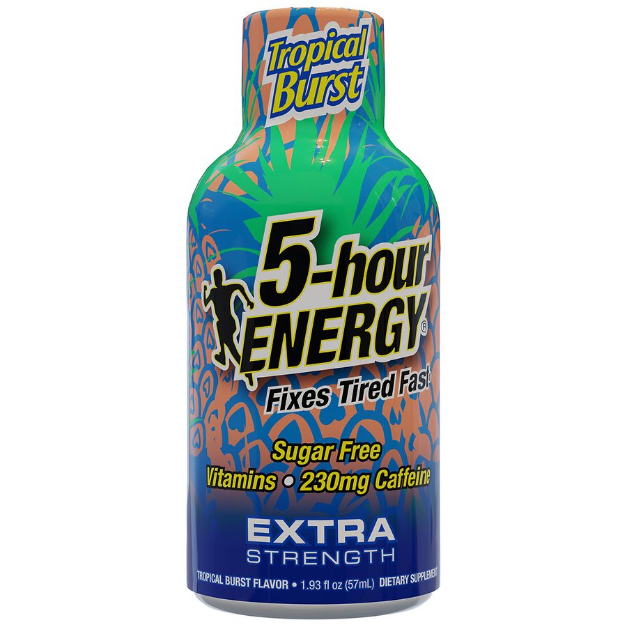 5-Hour ENERGY Shot, Extra Strength Tropical Burst | Walgreens