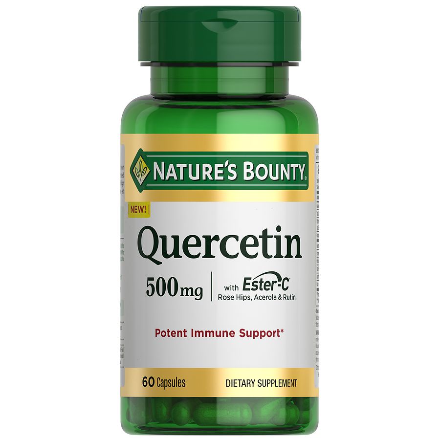 Nature's Bounty Quercetin Immune Support Dietary Supplement Capsules ...