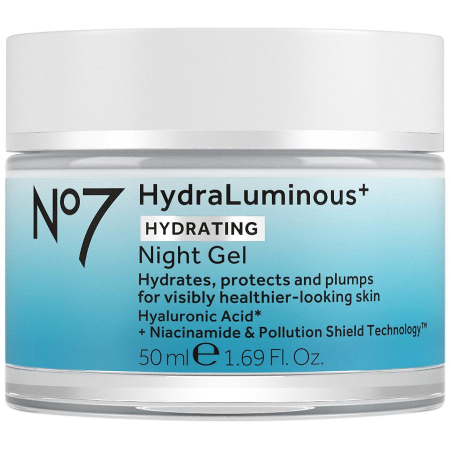 No7 HydraLuminous+ Night Gel Cream | Walgreens