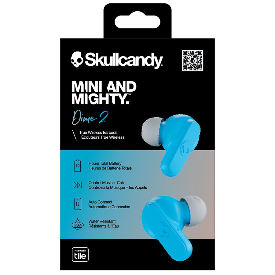 Skullcandy Dime 2 True Wireless Earbuds Light Grey/Blue | Walgreens