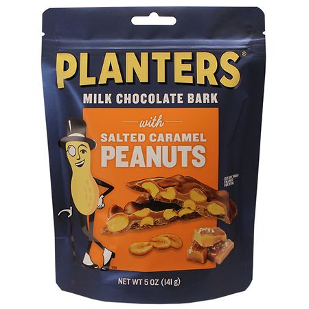 Planters Milk Chocolate Bark with Salted Caramel Peanuts | Walgreens