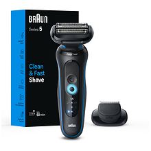 Braun Series 5 5118s, Electric Shaver with Precision Trimmer Blue ...