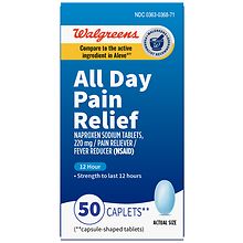 Walgreens All Day Pain Relief, Naproxen Sodium Tablets | Walgreens