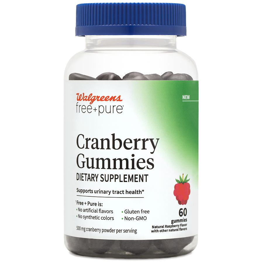 Walgreens Free & Pure Cranberry Gummies (30 days) | Walgreens