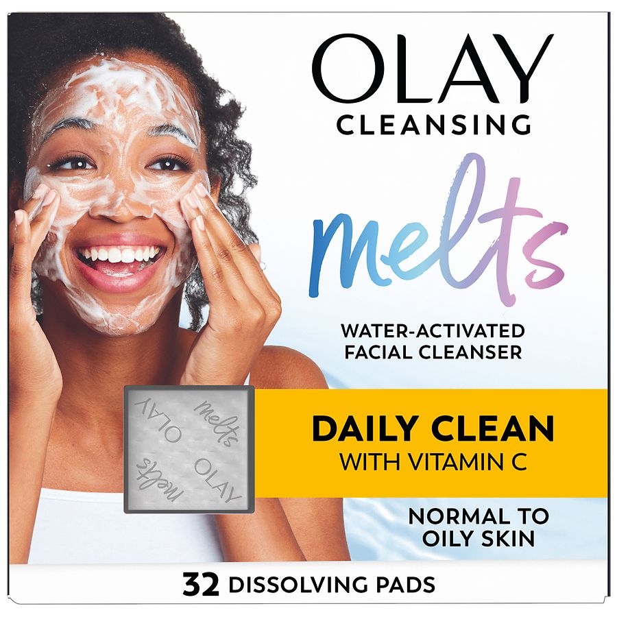 Olay Water-Activated Facial Cleanser, Normal to Oily Skin, Daily Clean ...