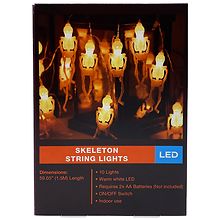 Festive Voice Skeleton String Lights | Walgreens