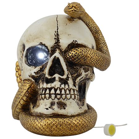 Festive Voice Happy Halloween Light Up Skull | Walgreens