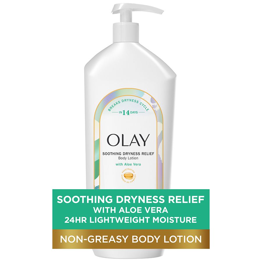 Olay Soothing Dryness Relief Hydrating Body Lotion Aloe Vera | Walgreens