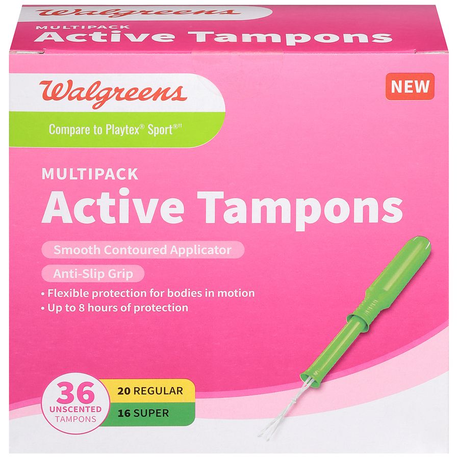 Walgreens Active Tampons Multipack | Walgreens