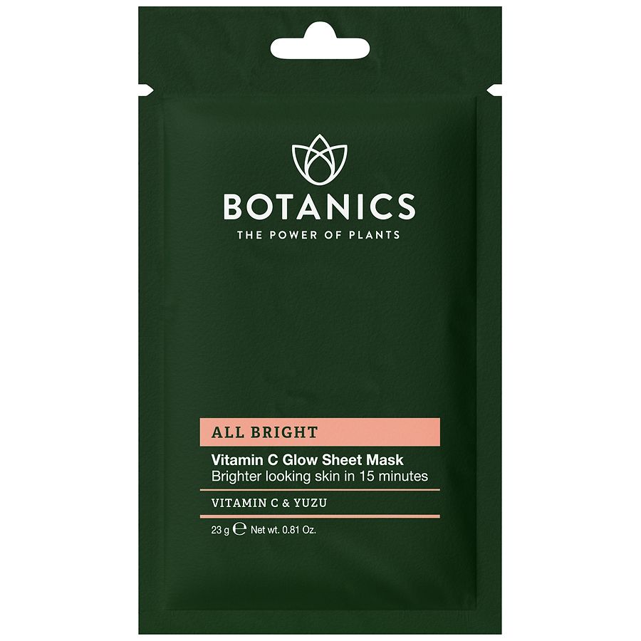 Botanics All Bright Vitamin C Glow Sheet Mask | Walgreens