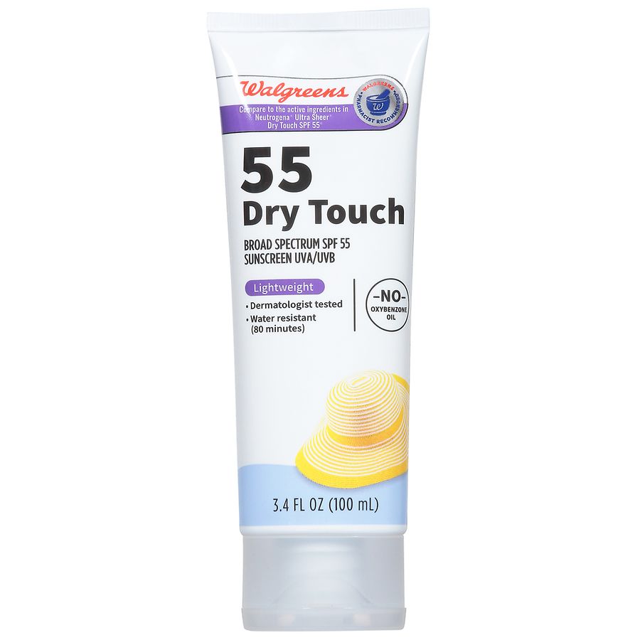 Walgreens 55 Dry Touch Broad Spectrum Sunscreen | Walgreens