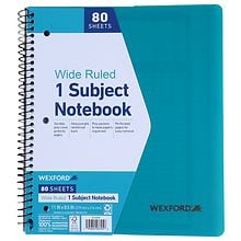 Wexford 1 Subject Wide Ruled Notebook | Walgreens