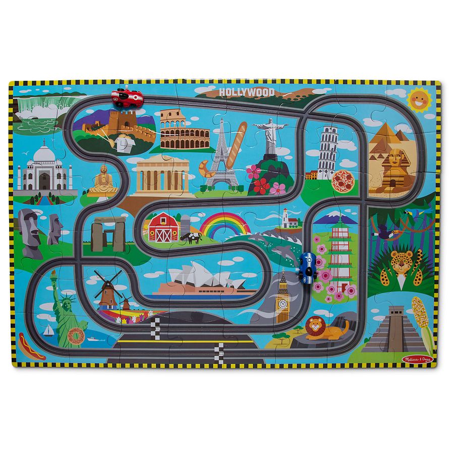 Melissa & Doug Race Track Floor Puzzle | Walgreens