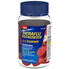 TheraFlu Soft Chews, Daytime Severe Cold Relief, Adult Formula Apple ...