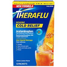 TheraFlu Daytime Severe Cold Relief Powder Honey Lemon | Walgreens