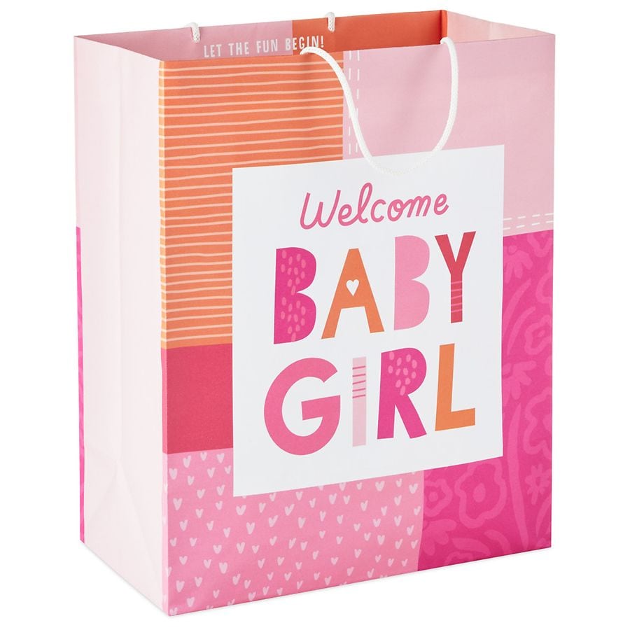 Hallmark New Baby Gift Bag (Welcome Baby Girl) Large | Walgreens