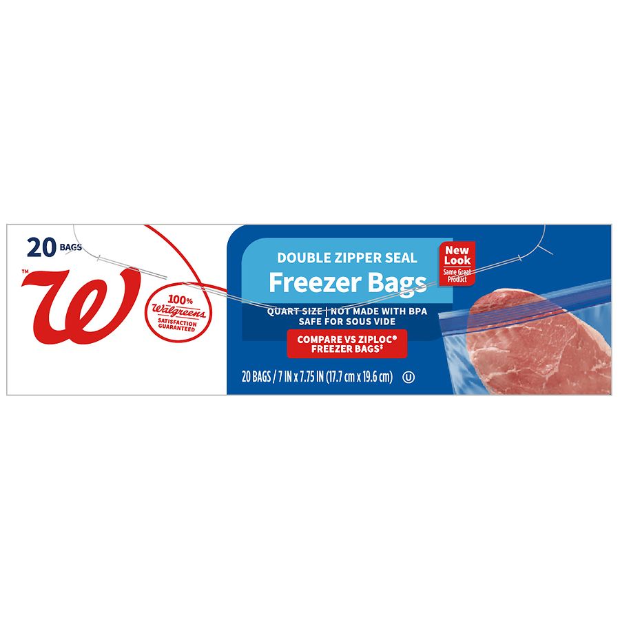 Walgreens Freezer Bags Quart | Walgreens