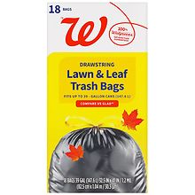 Complete Home Drawstring Lawn & Leaf Trash Bags 39 Gallon | Walgreens