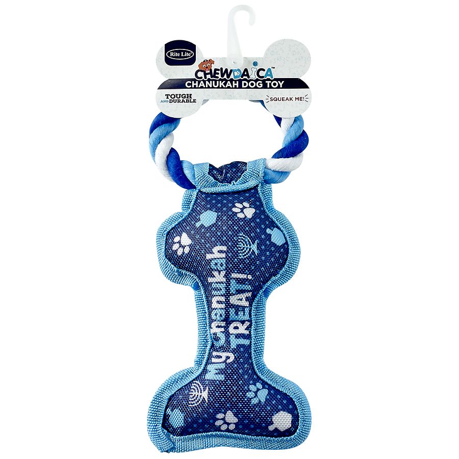 Rite Lite Chewdaica My Chanukah Treat Dog Toy Blue | Walgreens