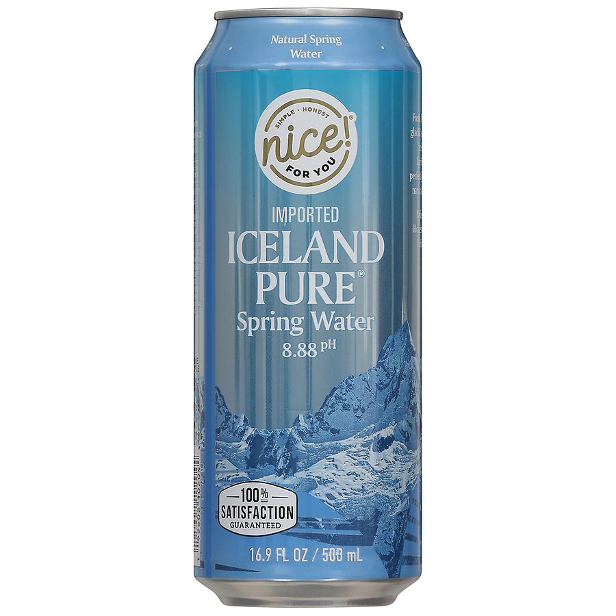 Nice! For You Iceland Pure Spring Water 8.88 pH | Walgreens