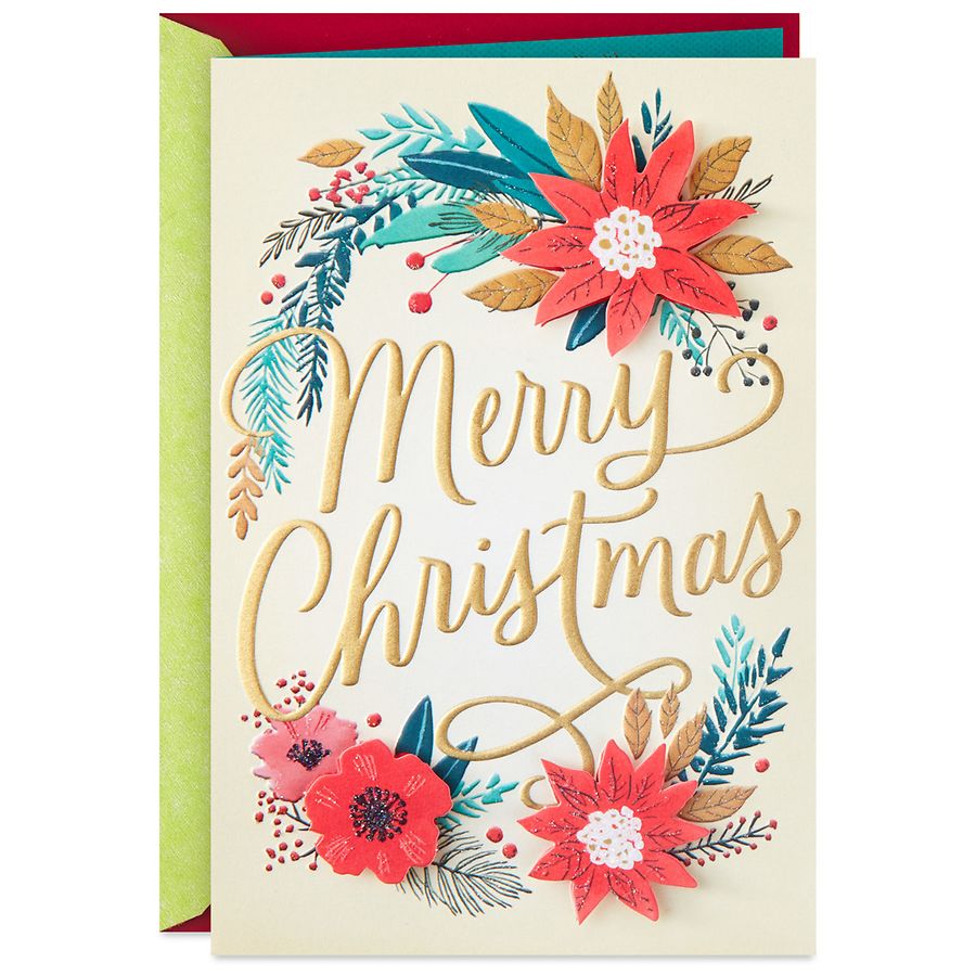Hallmark Christmas Card, Holiday Florals (How Special You Will Always ...