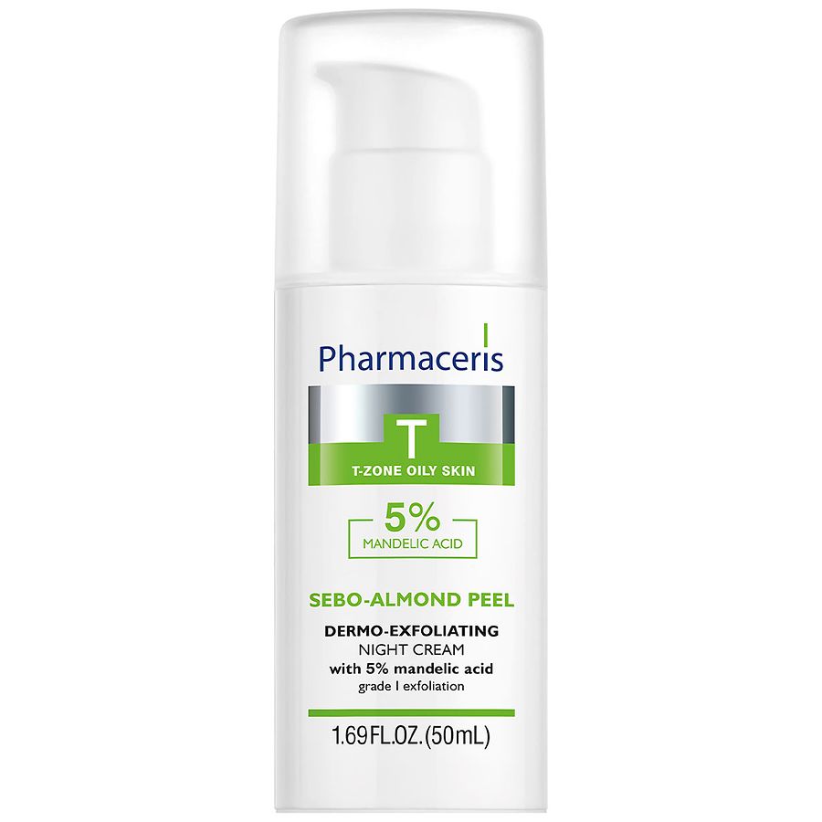 Pharmaceris Sebo-Almond Peel Night Cream With 5% Mandelic Acid For Oily ...