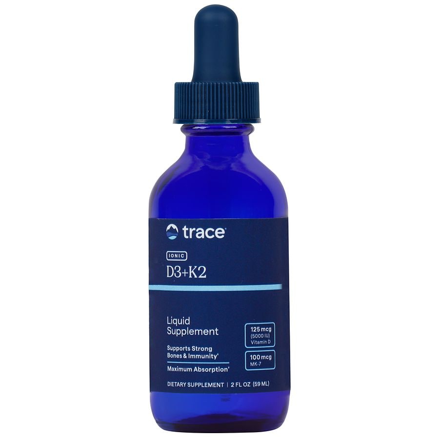 Trace Minerals Research Ionic D3 + K2 Drops 2 OZ | Walgreens
