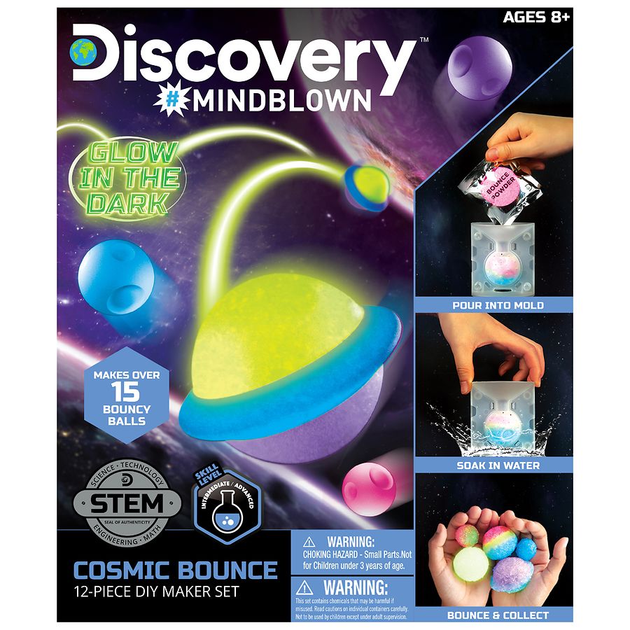Discovery Mindblown Cosmic Bounce Glow in the Dark DIY Toy | Walgreens