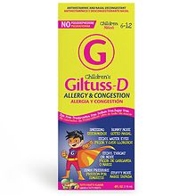 Giltuss D Children's Allergy & Congestion Syrup Tutti Frutti | Walgreens