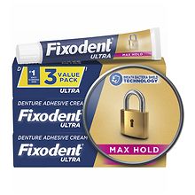 Fixodent Ultra Max Hold Secure Denture Adhesive | Walgreens
